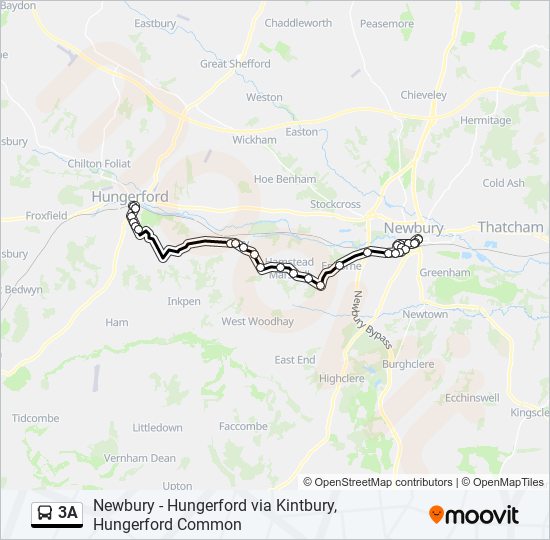 3a Route: Schedules, Stops & Maps - Newbury (Updated)