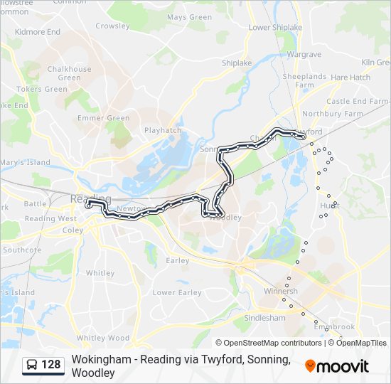 128 Route Schedules Stops Maps Reading Town Centre Updated 128 Route Schedules Stops Maps Reading Town Centre Updated