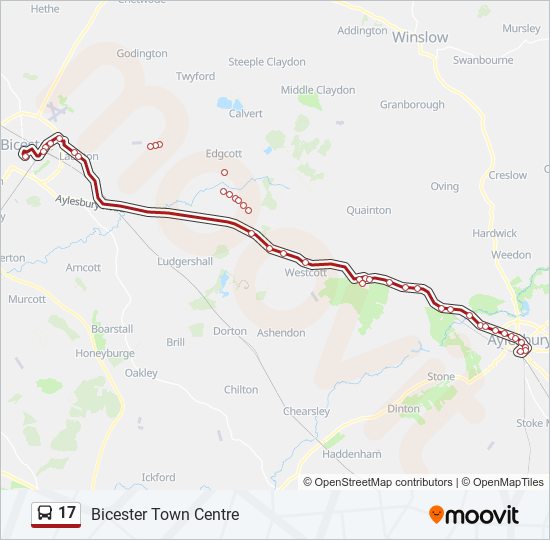 17 Route: Schedules, Stops & Maps - Bicester Town Centre (Updated)