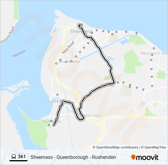 361 Route: Schedules, Stops & Maps - Sheerness (Updated)