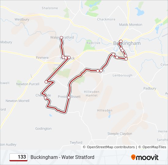 133 Route: Schedules, Stops & Maps - Water Stratford (Updated)