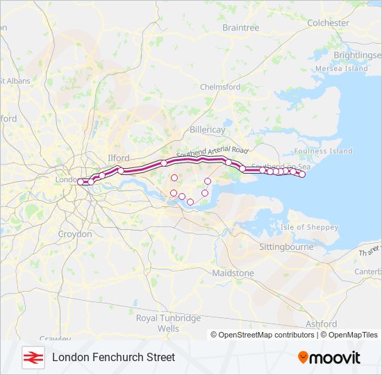 c2c Route: Schedules, Stops & Maps - London Fenchurch Street (Updated)