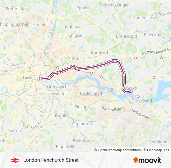 C2C Route: Schedules, Stops & Maps - London Fenchurch Street (Updated)