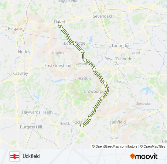 southern Route: Schedules, Stops & Maps - Uckfield (Updated)