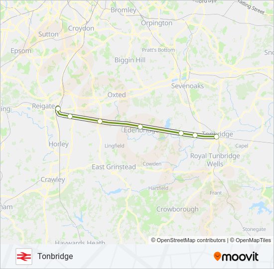 southern Route: Schedules, Stops & Maps - Tonbridge (Updated)