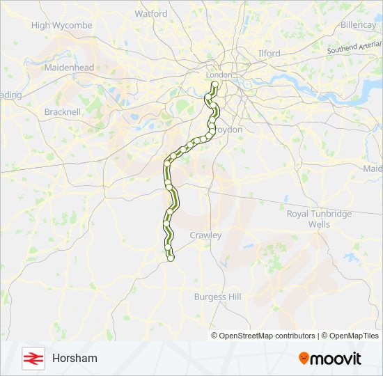 southern Route: Schedules, Stops & Maps - Horsham (Updated)