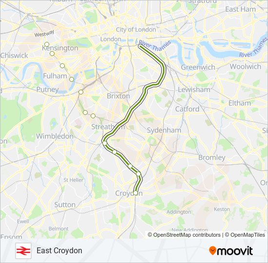 southern Route: Schedules, Stops & Maps - East Croydon (Updated)