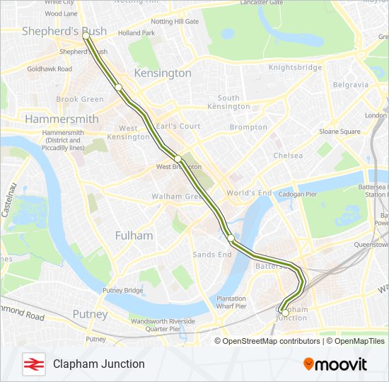 southern Route: Schedules, Stops & Maps - Clapham Junction (Updated)