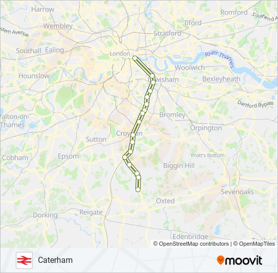 southern Route: Schedules, Stops & Maps - Caterham (Updated)