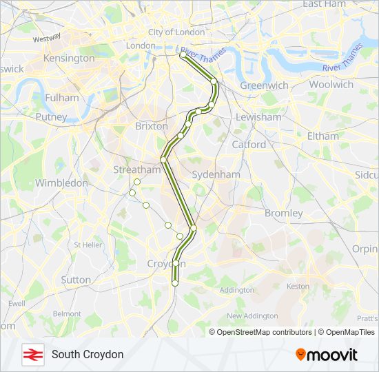 southern Route: Schedules, Stops & Maps - South Croydon (Updated)