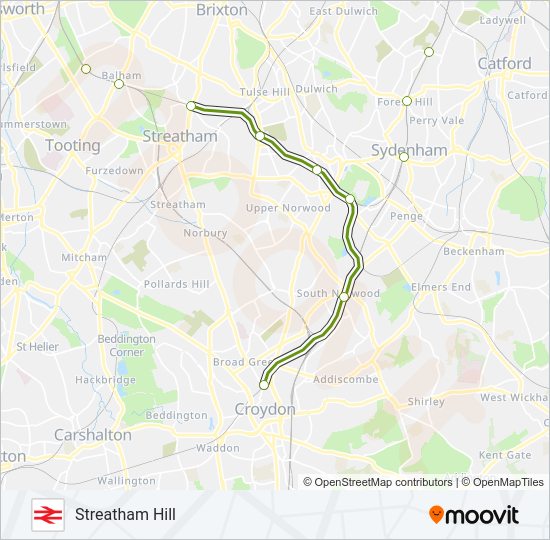 southern Route: Schedules, Stops & Maps - Streatham Hill (Updated)