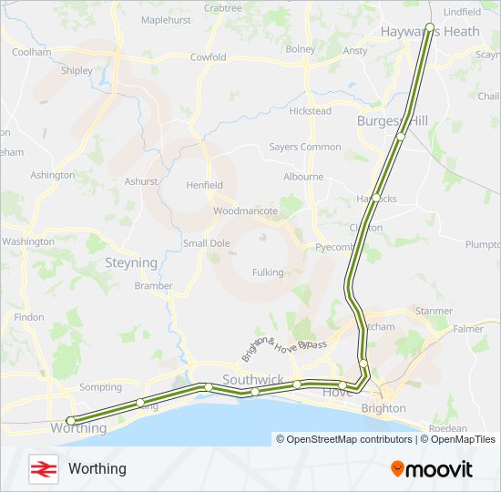 southern Route: Schedules, Stops & Maps - Worthing (Updated)