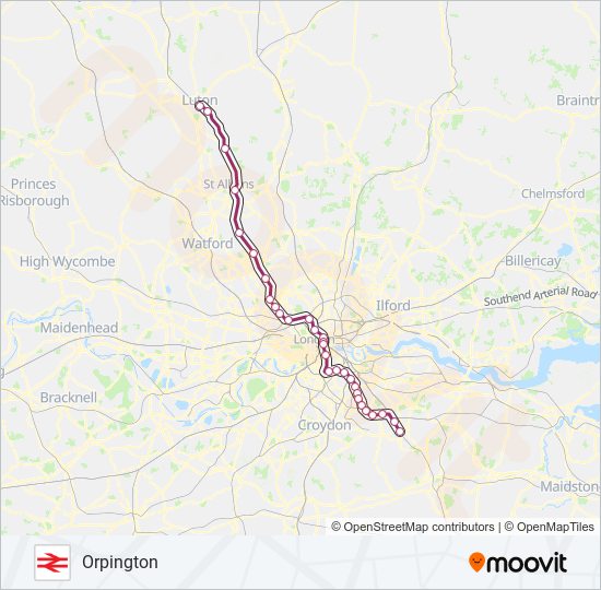 thameslink Route: Schedules, Stops & Maps - Orpington (Updated)
