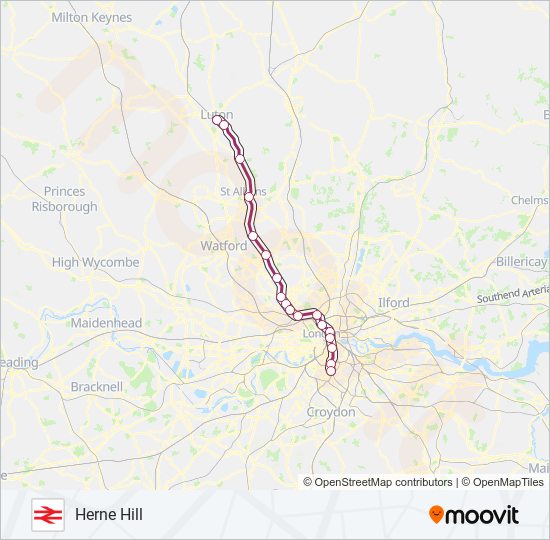 thameslink Route: Schedules, Stops & Maps - Herne Hill (Updated)