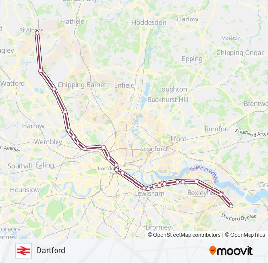 thameslink Route: Schedules, Stops & Maps - Dartford (Updated)