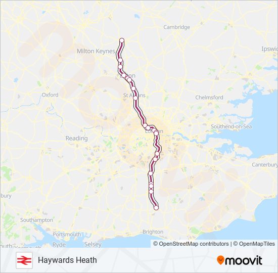 thameslink Route: Schedules, Stops & Maps - Haywards Heath (Updated)