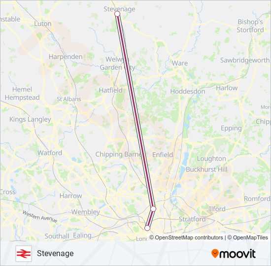 thameslink Route: Schedules, Stops & Maps - Stevenage (Updated)