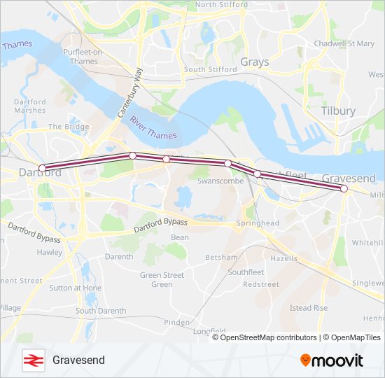 thameslink Route: Schedules, Stops & Maps - Gravesend (Updated)