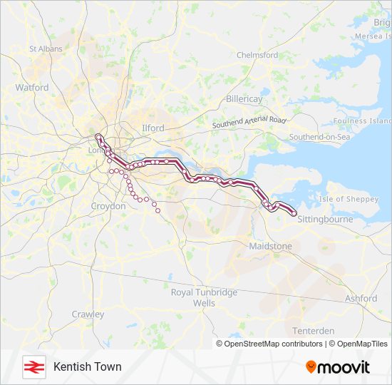 THAMESLINK Route: Schedules, Stops & Maps - Kentish Town (Updated)