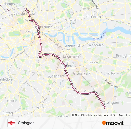 THAMESLINK Route: Schedules, Stops & Maps - Orpington (Updated)