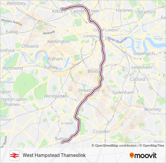 THAMESLINK Route: Schedules, Stops & Maps - West Hampstead Thameslink ...