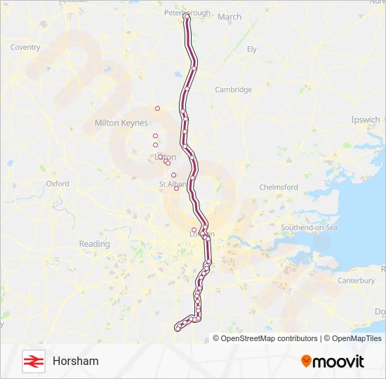 THAMESLINK Route: Schedules, Stops & Maps - Horsham (Updated)