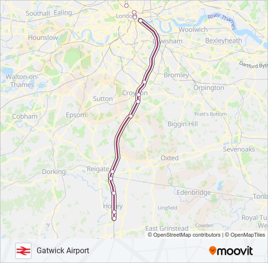thameslink Route: Schedules, Stops & Maps - Gatwick Airport (Updated)