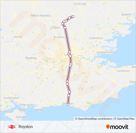 thameslink Route: Schedules, Stops & Maps - Royston (Updated)
