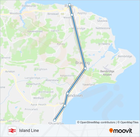 island line Route: Schedules, Stops & Maps - Ryde Esplanade (Updated)