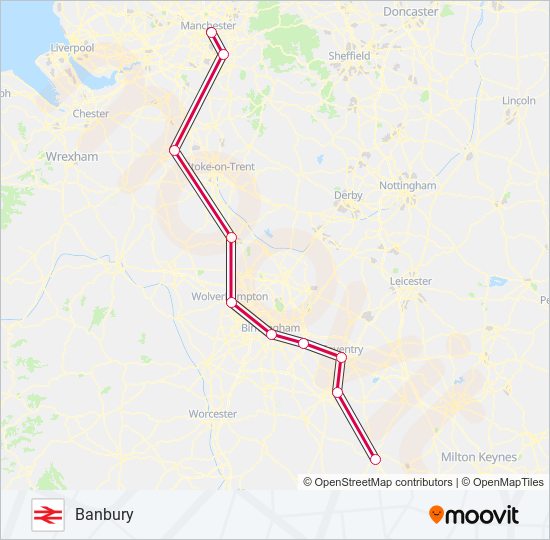 crosscountry Route: Schedules, Stops & Maps - Banbury (Updated)