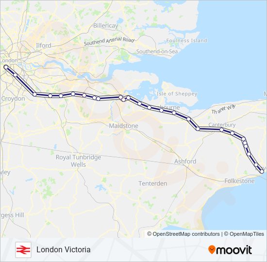 southeastern Route: Schedules, Stops & Maps - London Victoria (Updated)