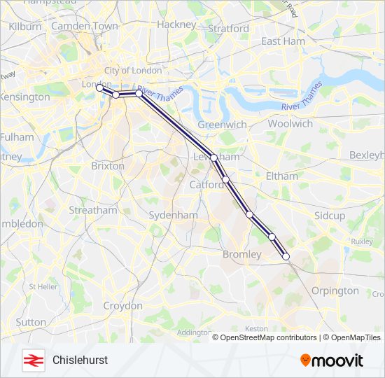 southeastern Route: Schedules, Stops & Maps - Chislehurst (Updated)