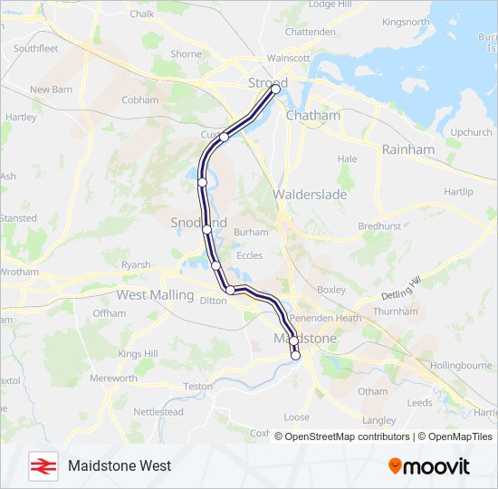 southeastern Route: Schedules, Stops & Maps - Maidstone West (Updated)