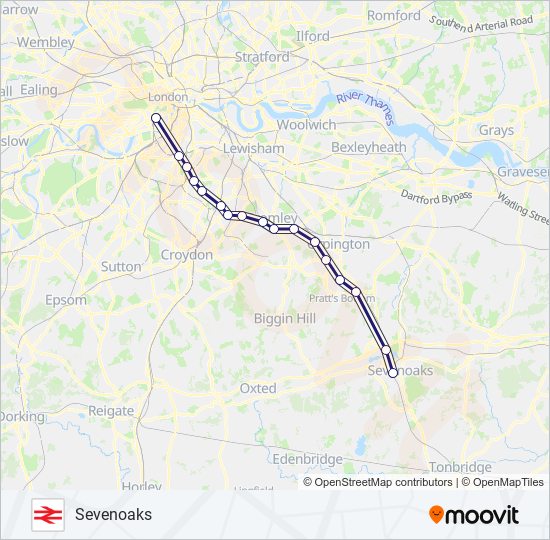 southeastern Route: Schedules, Stops & Maps - Sevenoaks (Updated)
