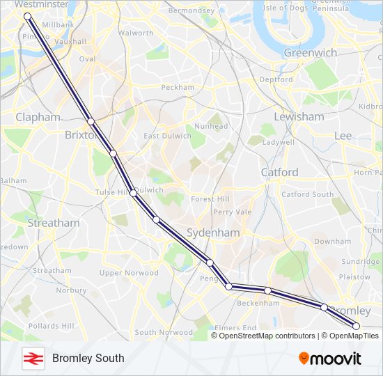 southeastern Route: Schedules, Stops & Maps - Bromley South (Updated)