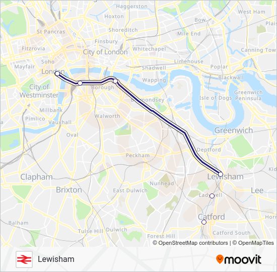SOUTHEASTERN Route: Schedules, Stops & Maps - Lewisham (Updated)