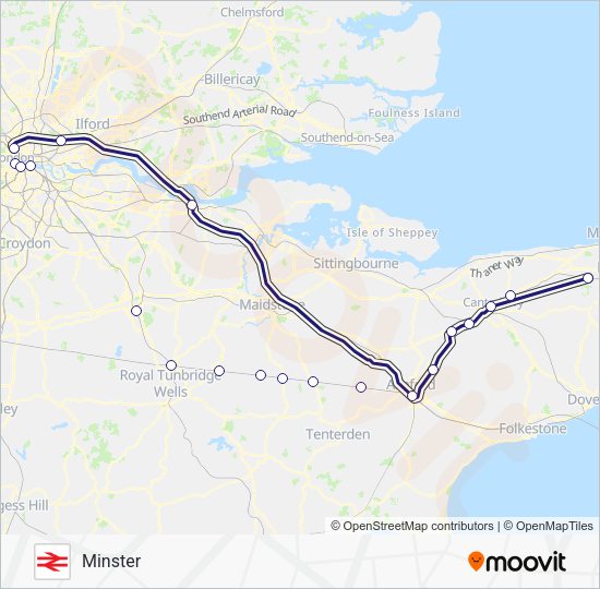 southeastern Route: Schedules, Stops & Maps - Minster (Updated)
