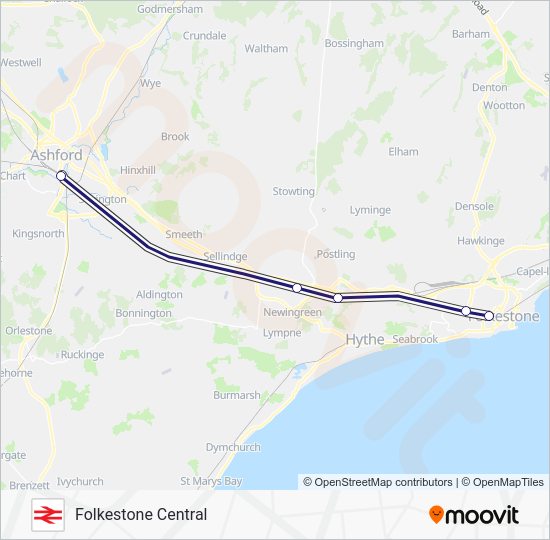 southeastern Route: Schedules, Stops & Maps - Folkestone Central (Updated)