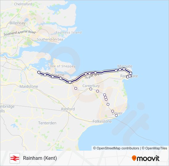 southeastern Route: Schedules, Stops & Maps - Rainham (Kent) (Updated)