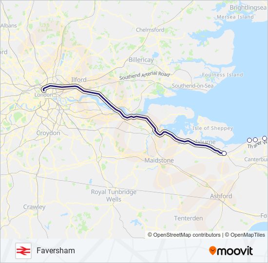 southeastern Route: Schedules, Stops & Maps - Faversham (Updated)