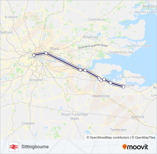 southeastern Route: Schedules, Stops & Maps - Sittingbourne (Updated)