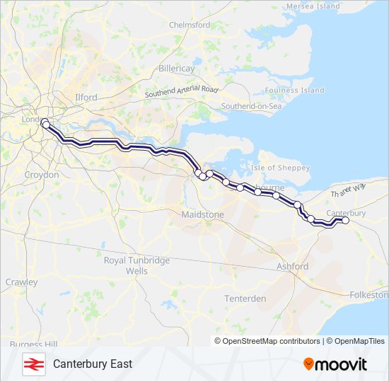 southeastern Route: Schedules, Stops & Maps - Canterbury East (Updated)