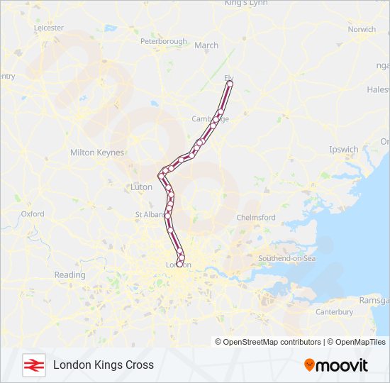 great northern Route: Schedules, Stops & Maps - London Kings Cross ...