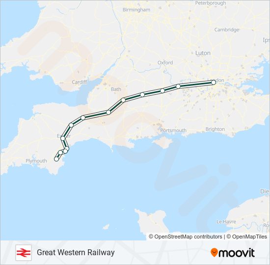 great western railway Route: Schedules, Stops & Maps - Totnes (Updated)