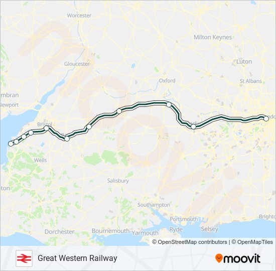 great western railway Route: Schedules, Stops & Maps - Weston-Super ...