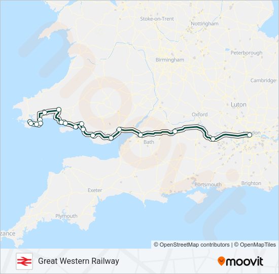 GREAT WESTERN RAILWAY Route: Schedules, Stops & Maps - Pembroke Dock ...