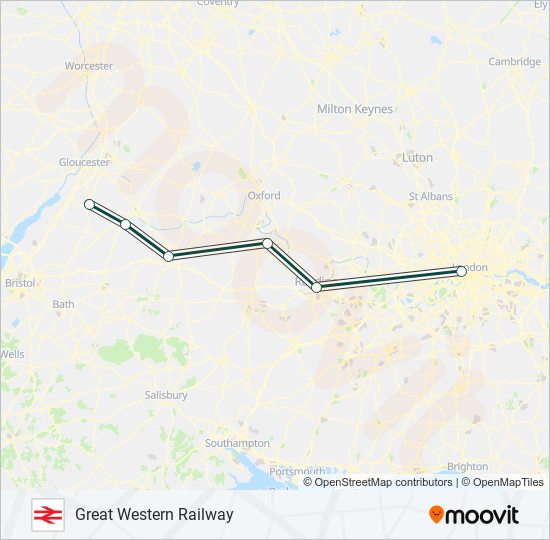 Great Western Train Map | Gwr Railway Map – TBFK