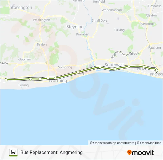SOUTHERN Route: Schedules, Stops & Maps - Bus Replacement: Angmering ...