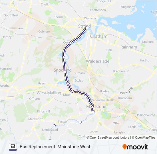 southeastern Route: Schedules, Stops & Maps - Bus Replacement ...
