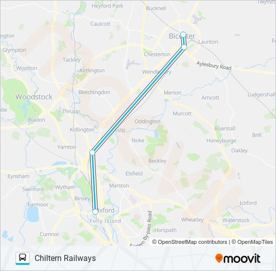 chiltern railways Route: Schedules, Stops & Maps - Bus Replacement ...